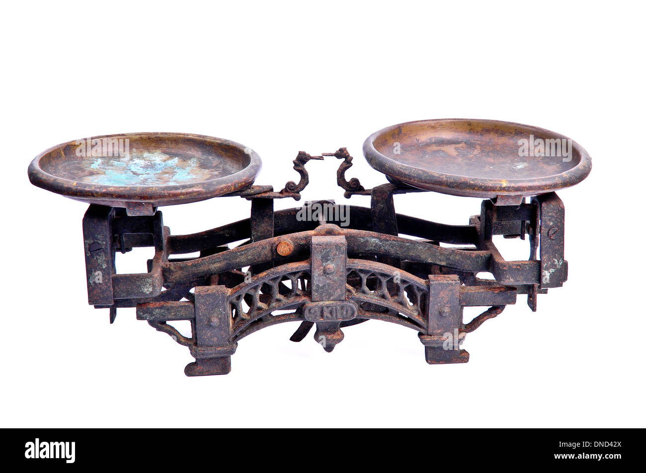 Old, rusty scale without weights Stock Photo - Alamy