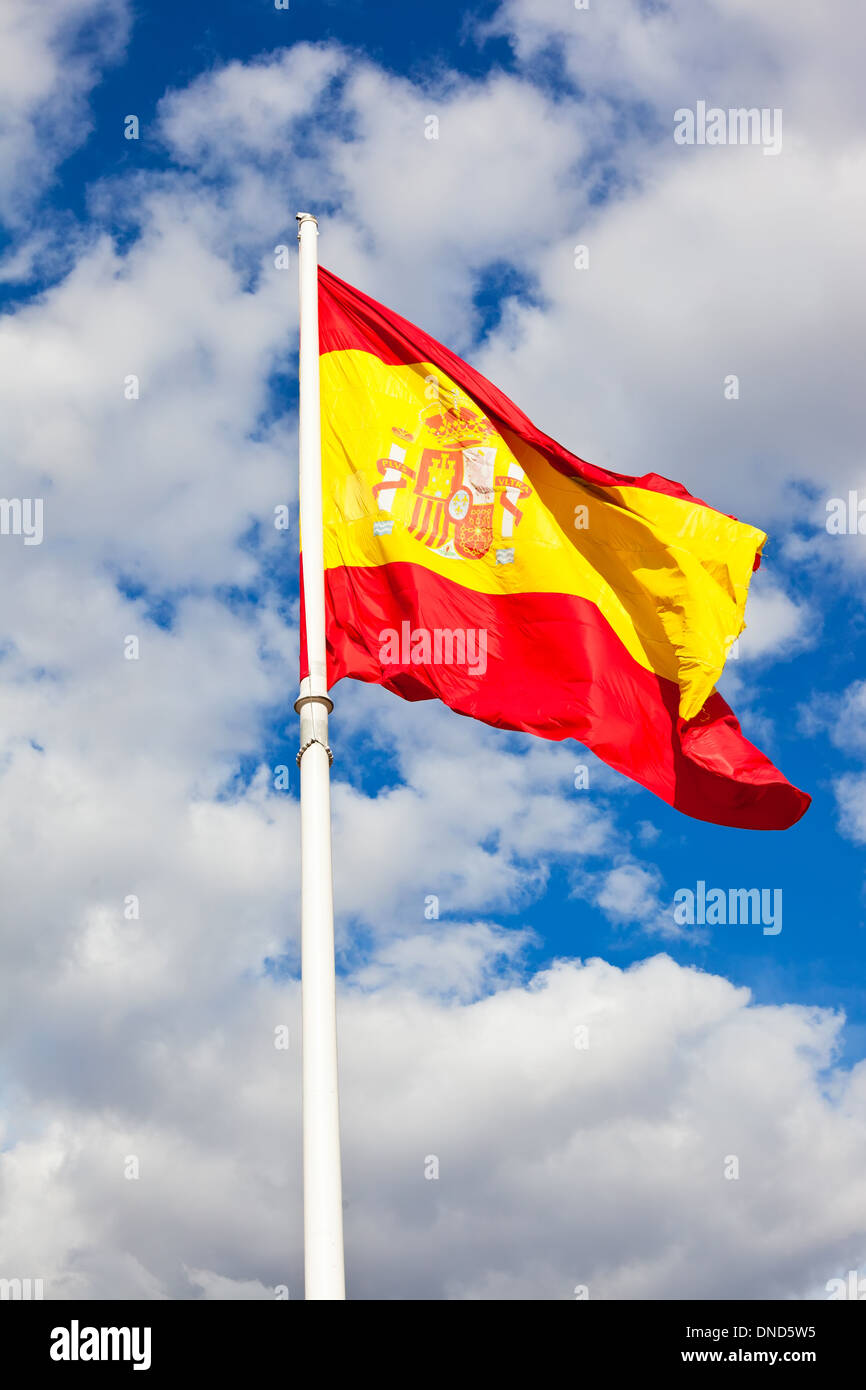 Spain flag blue sky hi-res stock photography and images - Alamy