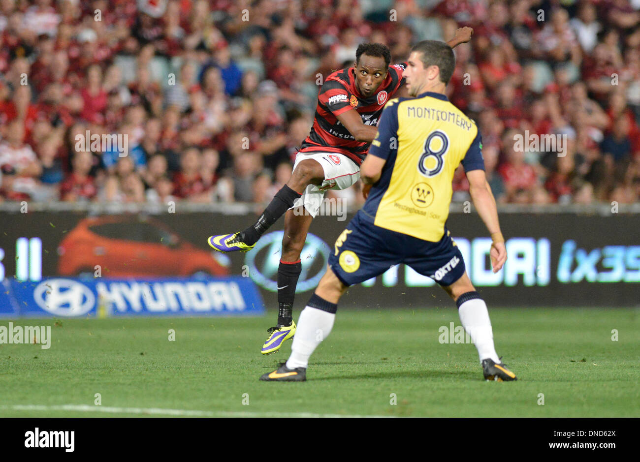 Sydney, Australia. 23rd Dec, 2013. Wanderers Dutch midfielder Youssouf ...