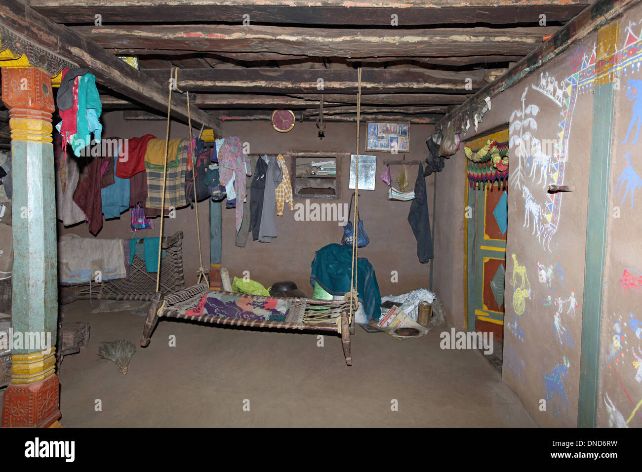 Rural indian house interior hi-res stock photography and images - Alamy