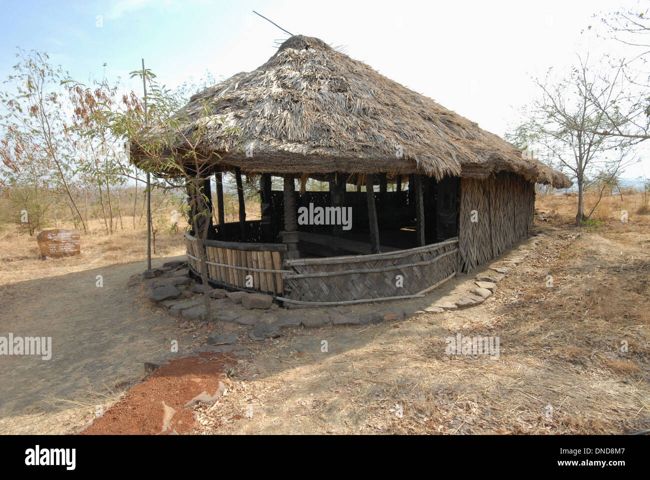 Youth dormitory. Konyak tribe, Nagaland. Manav Sangrahalaya, Bhopal ...