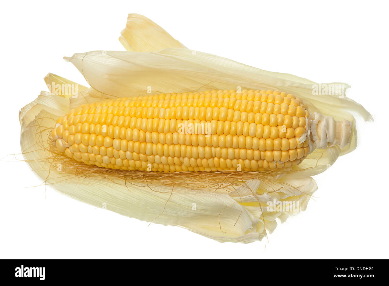 Corn with water droplets isolated on white background Stock Photo - Alamy