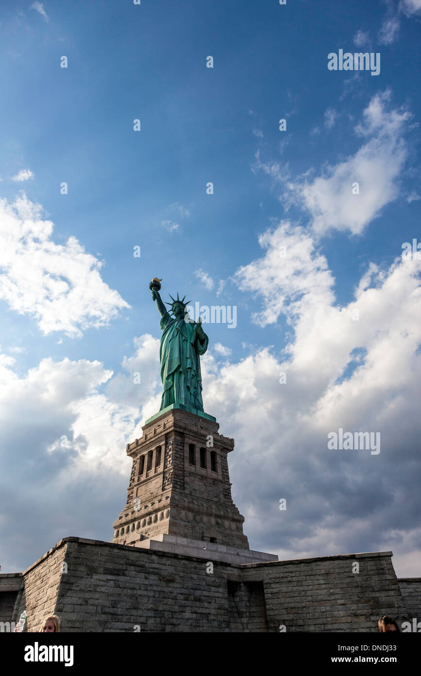 Statue of Liberty on Liberty Island in Lower Manhattan;New York City ...