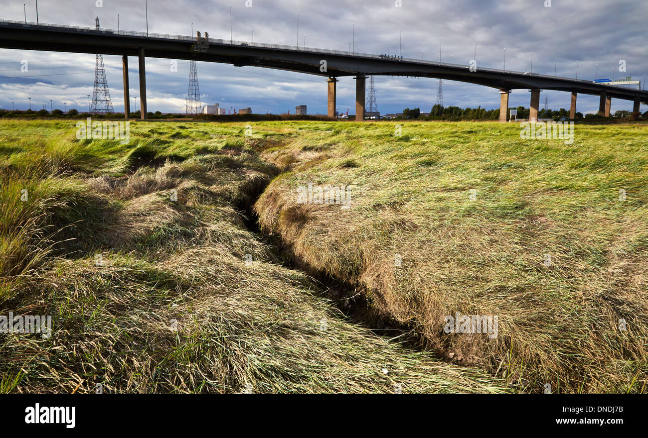 Avonmouth Motorway bridge carrying the M5 over the river Avon and ...