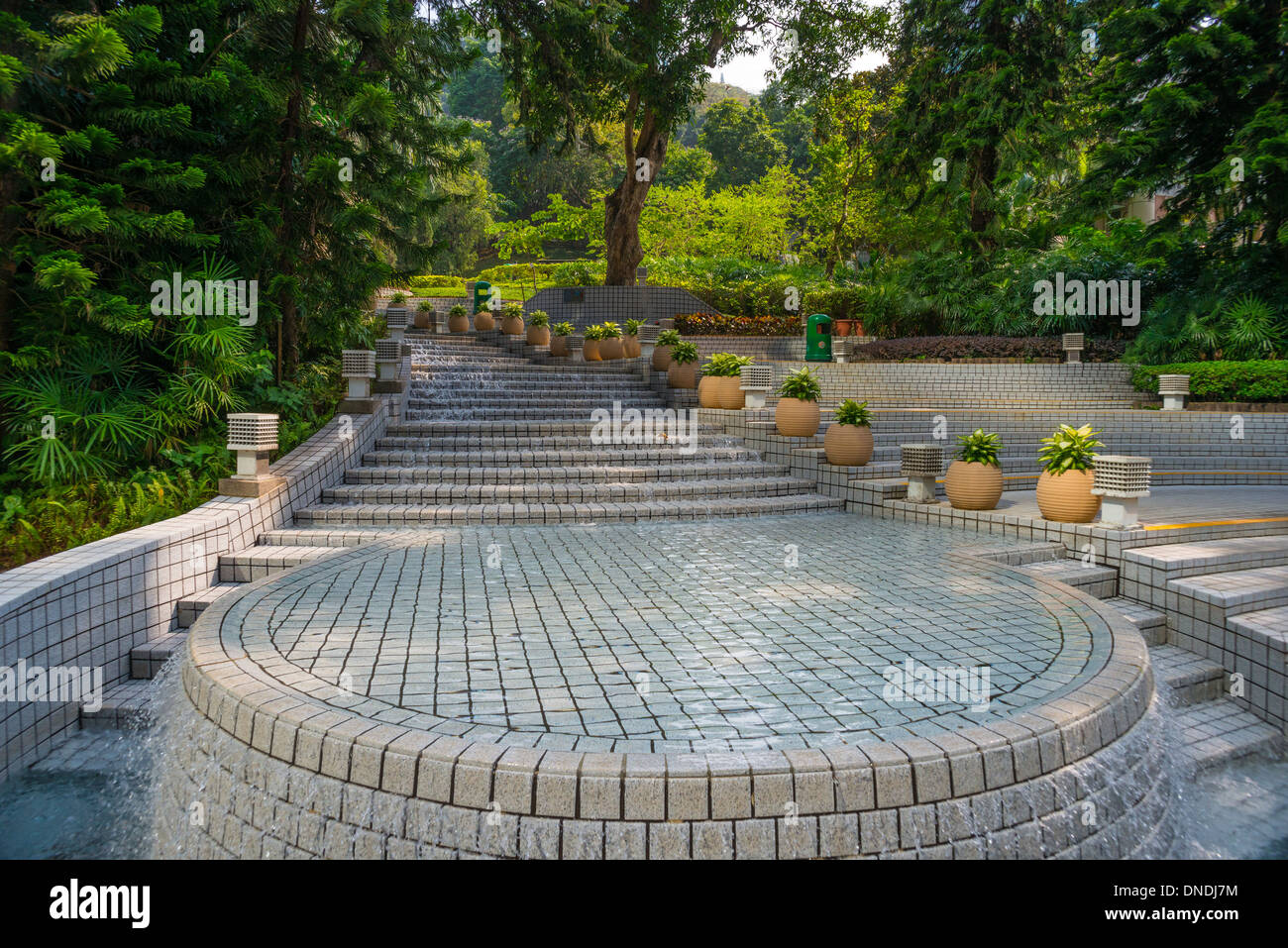 Hong Kong Park Water Feature, Hong Kong Stock Photo - Alamy