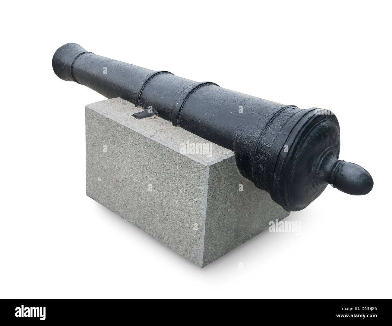 Ancient cannon isolated on a white background Stock Photo - Alamy