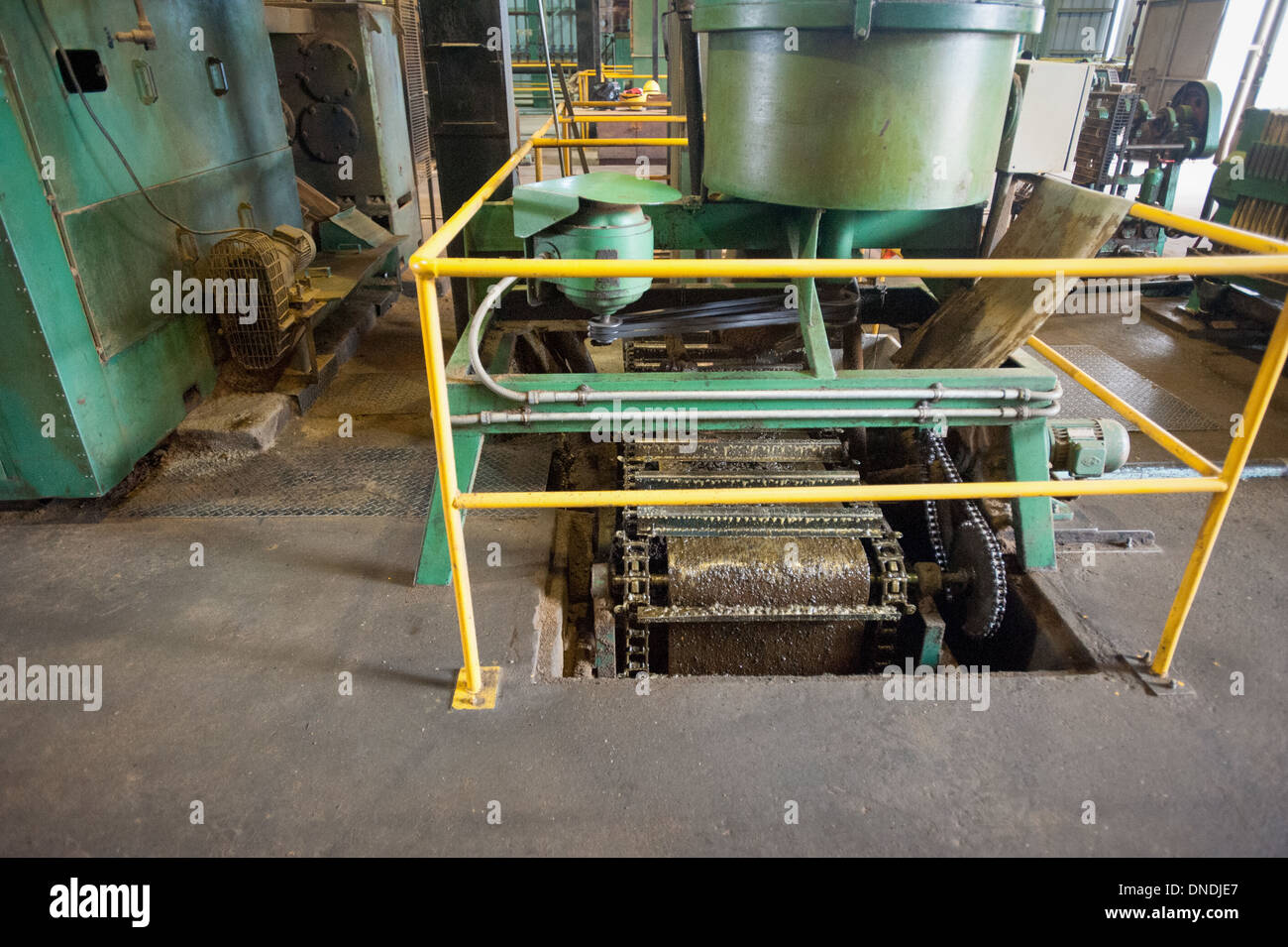 Canola oil (rapeseed) production at Molinera Gorbea, a grain processor ...