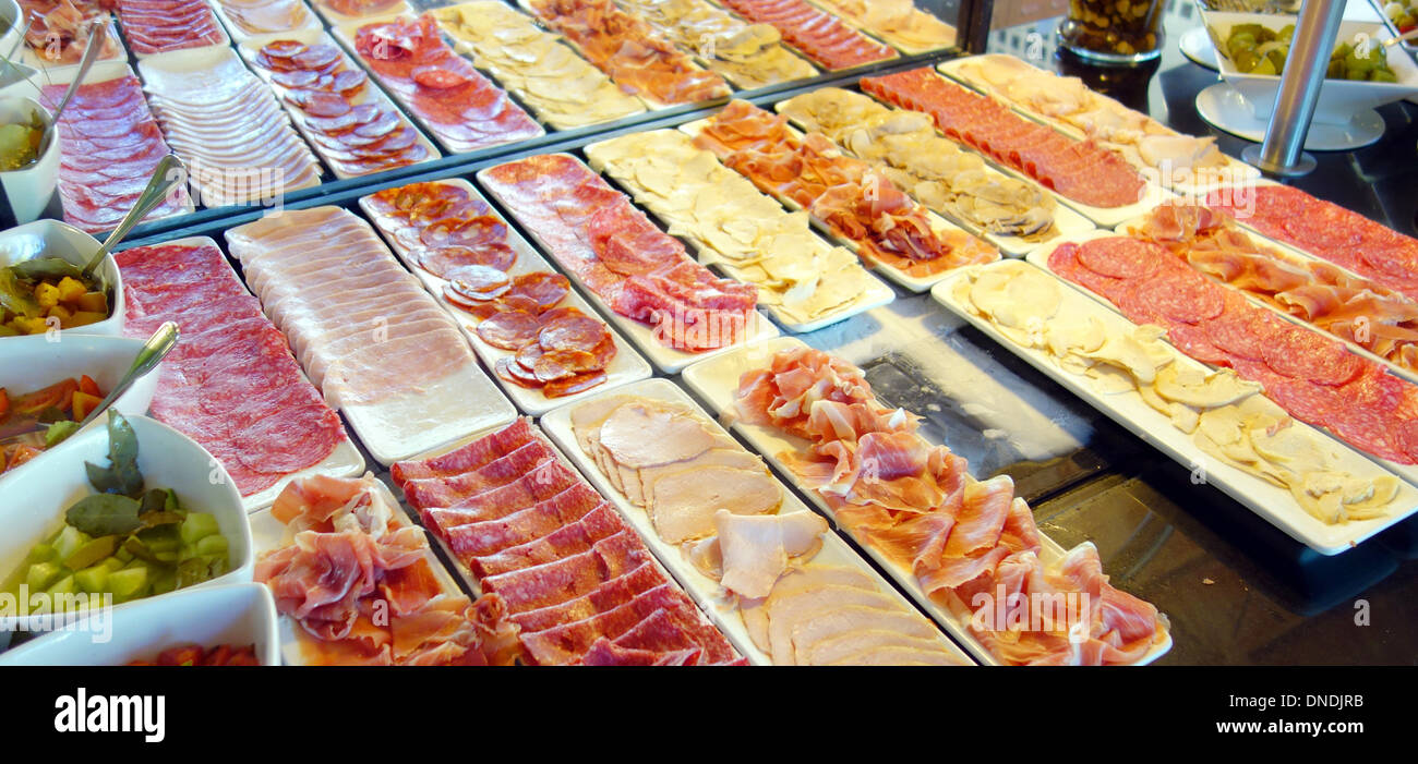 Swedish Julbord Cold Cuts Selection