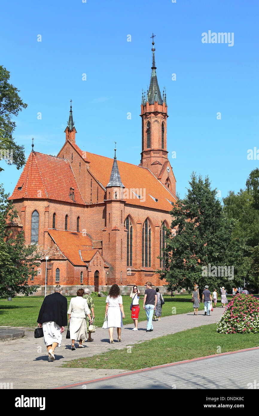 Church of Saint Mary's Scapular in Druskininkai Stock Photo - Alamy