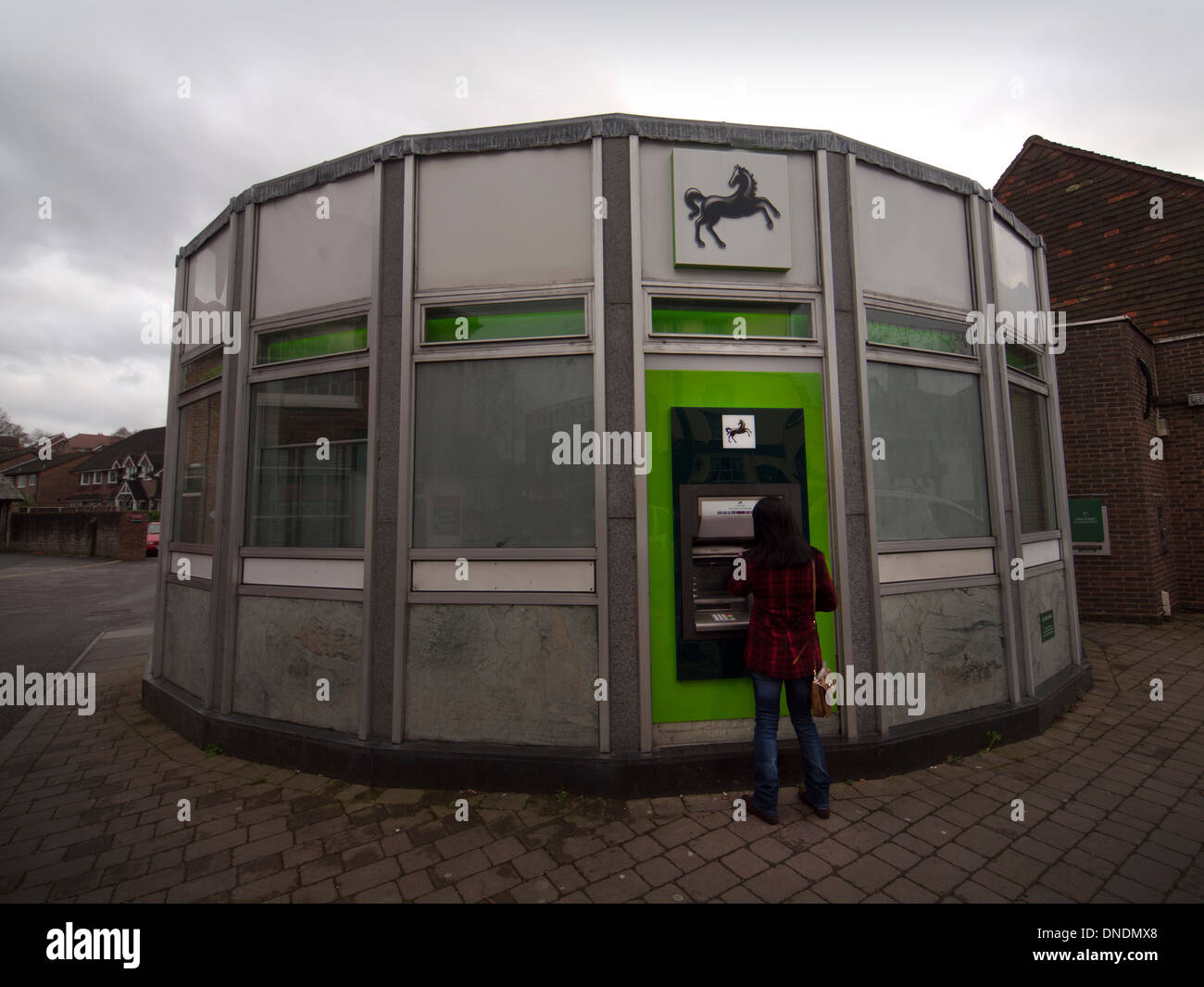 A high street bank in a small English town Stock Photo - Alamy