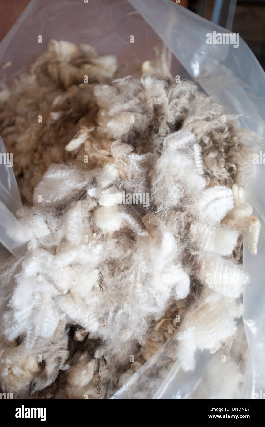Wool production, Rio Verde, Chile, south america Stock Photo - Alamy