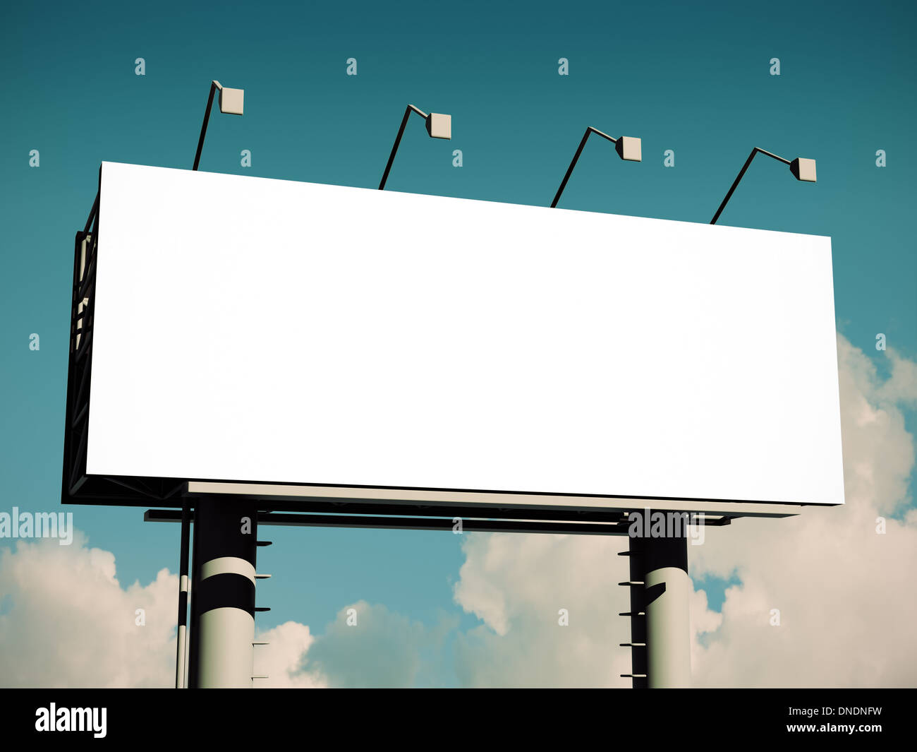 Billboard with empty screen, with retro toning Stock Photo - Alamy