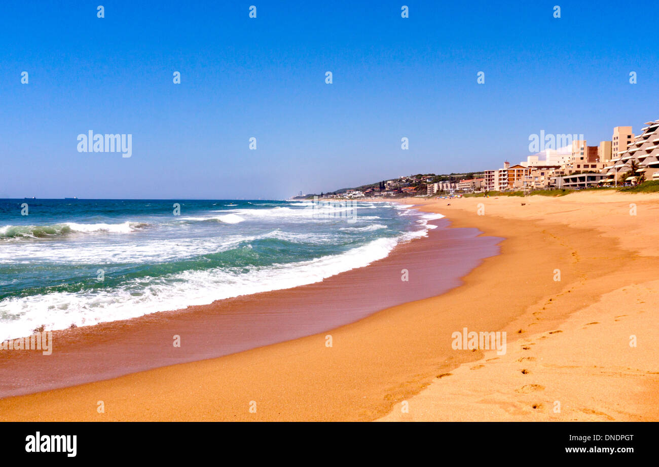 view of Umdloti beach front near Durban South Africa Stock Photo - Alamy