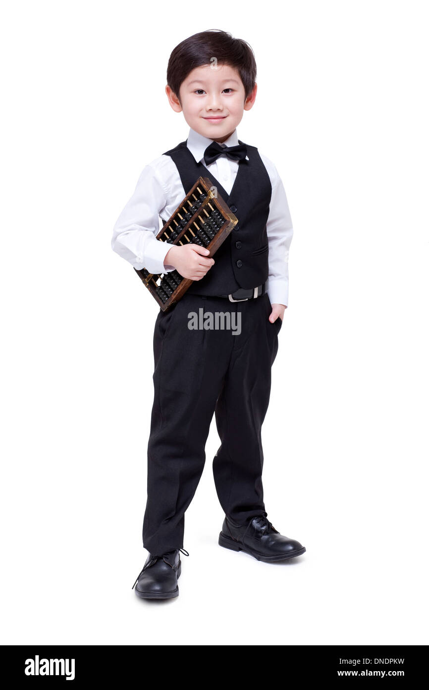 Chinese boy in white traditional Cut Out Stock Images & Pictures - Alamy