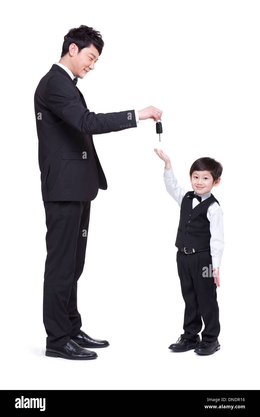 Father giving money son hi-res stock photography and images - Alamy