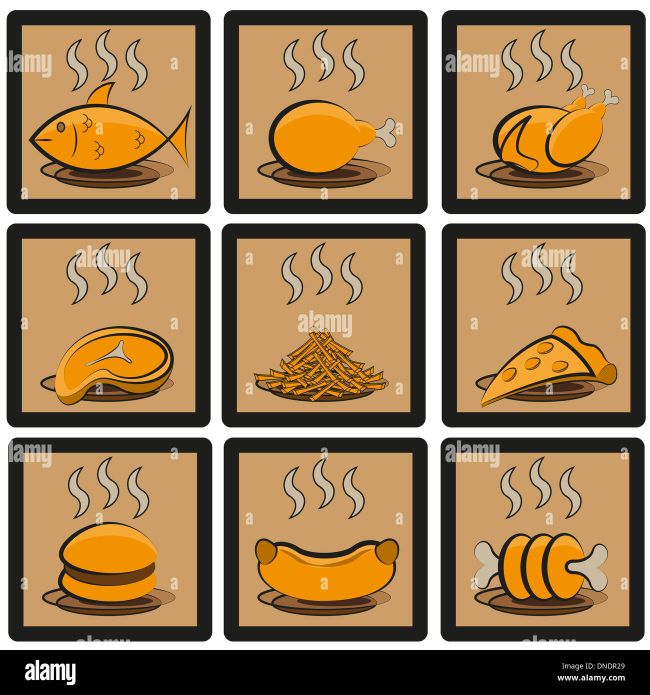 Kitchen nutrition set icon hi-res stock photography and images - Alamy