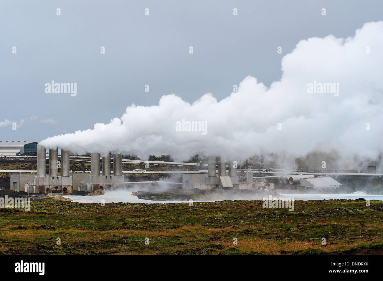 Geothermal field of Gunnuhver, Reykjanes Geothermal Power Plant ...