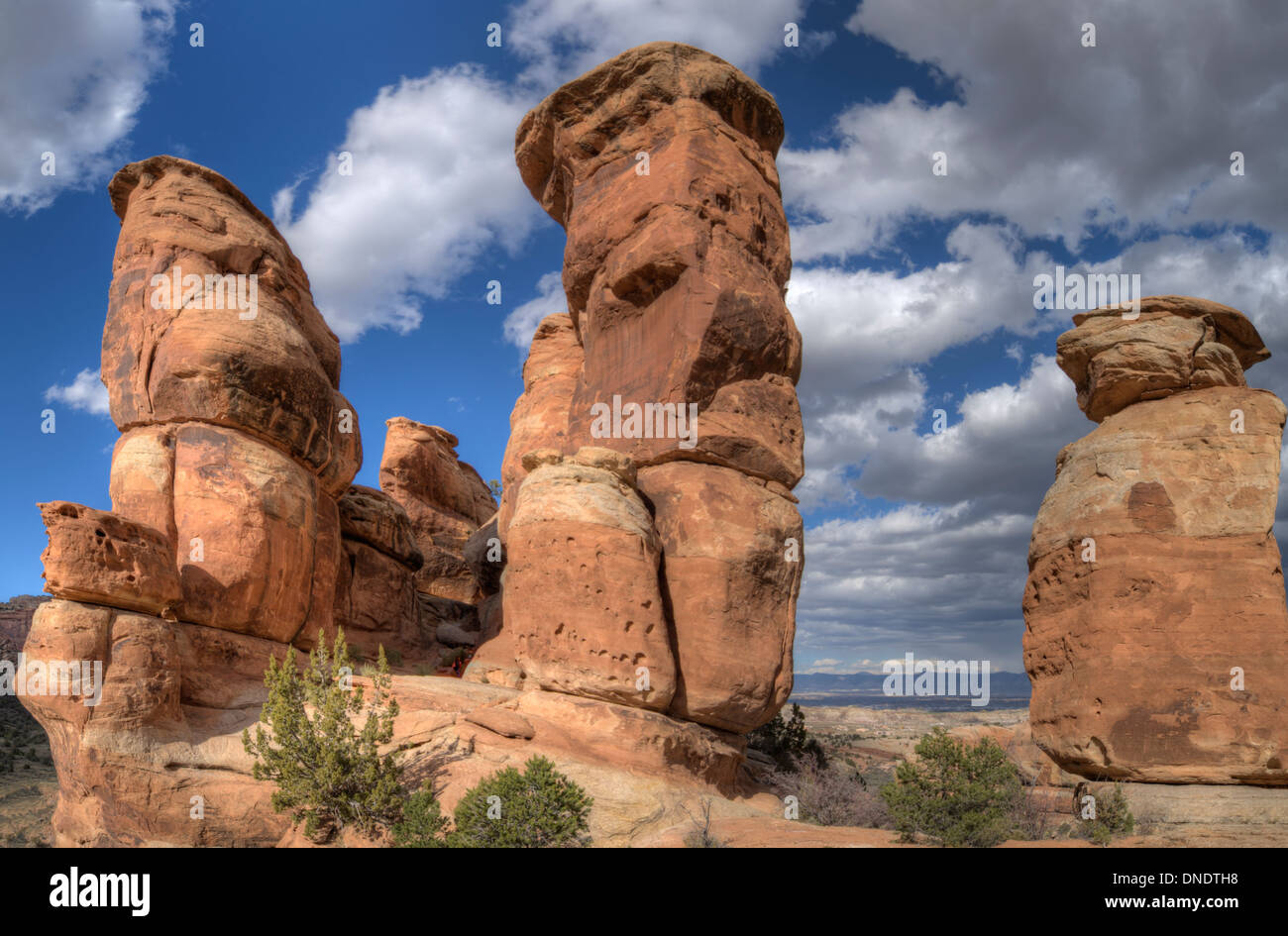 An extreme wide-angle shot of the Devil's Kitchen in the Colorado ...
