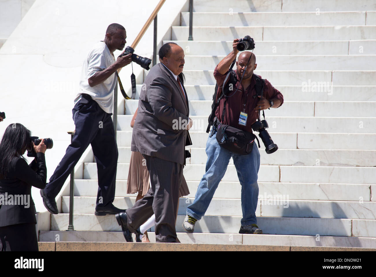 Martin Luther King Iii Approaches Podium At The National Action To Realize The Dream March And