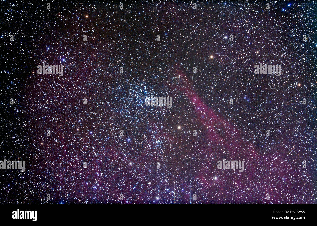 Open cluster Messier 38 in the constellation Auriga with nearby ...