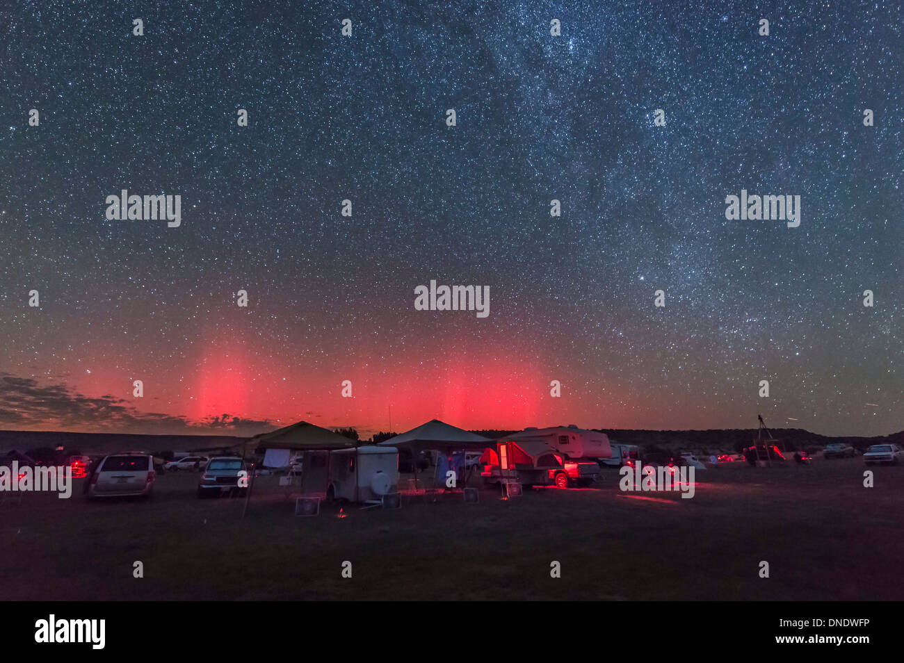 A rare aurora display over Okalahoma during the Okie-Tex Star Party ...