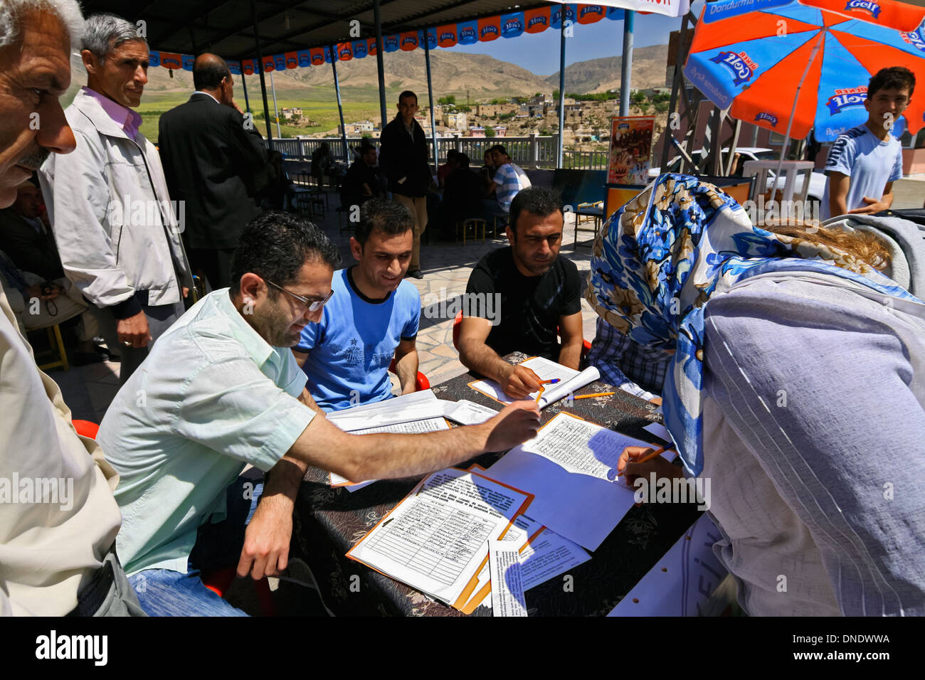 Locals collecting signs to raise awareness and save Hasankeif Stock ...