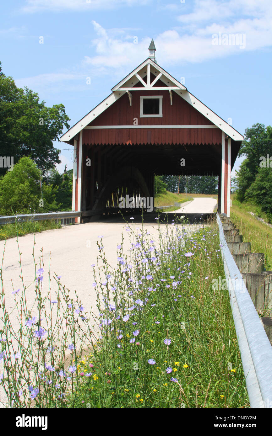 Netcher Road Covered Bridge. Ashtabula County, Jefferson, Ohio, United ...