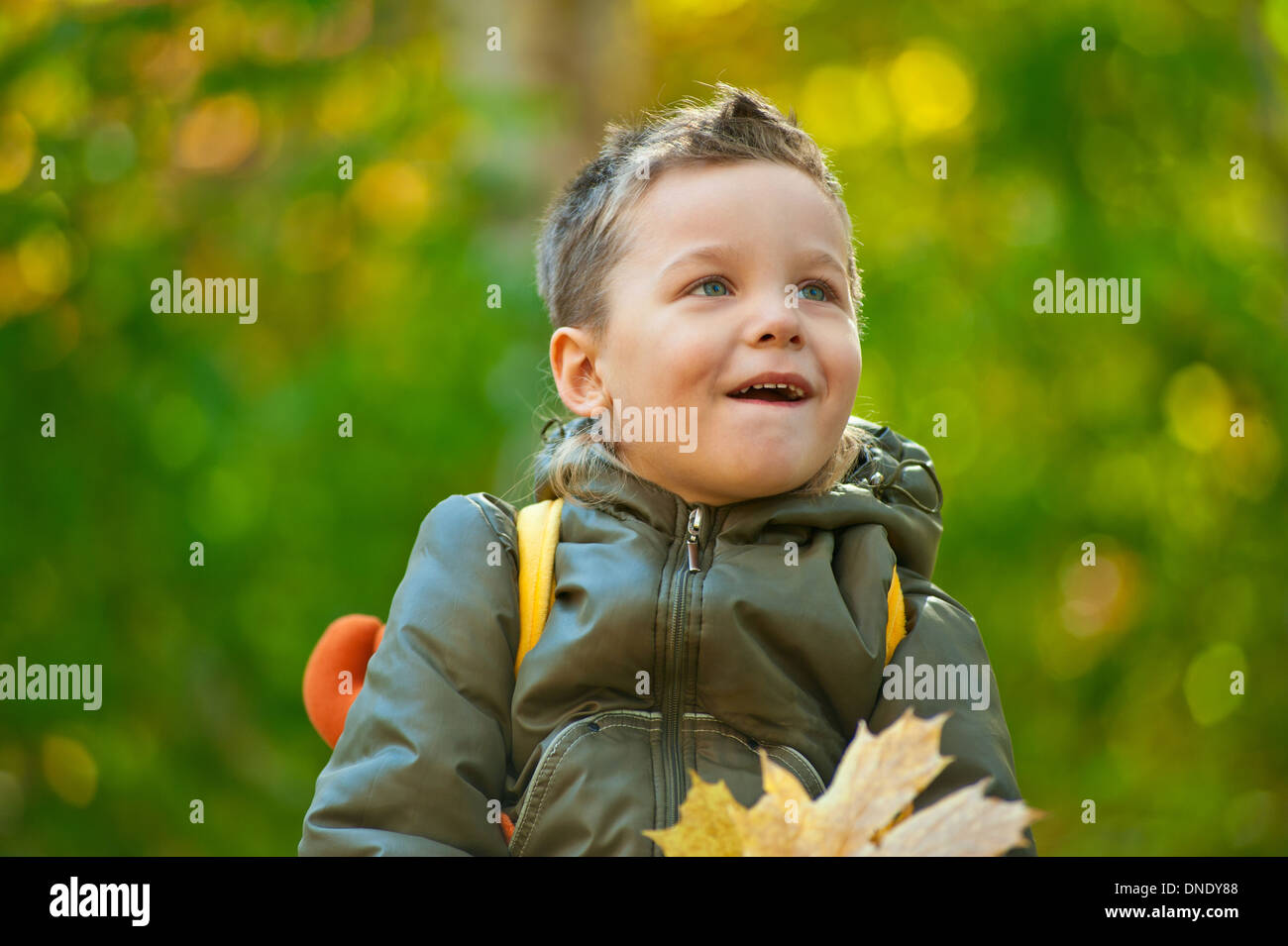 autumn baby boy Stock Photo - Alamy