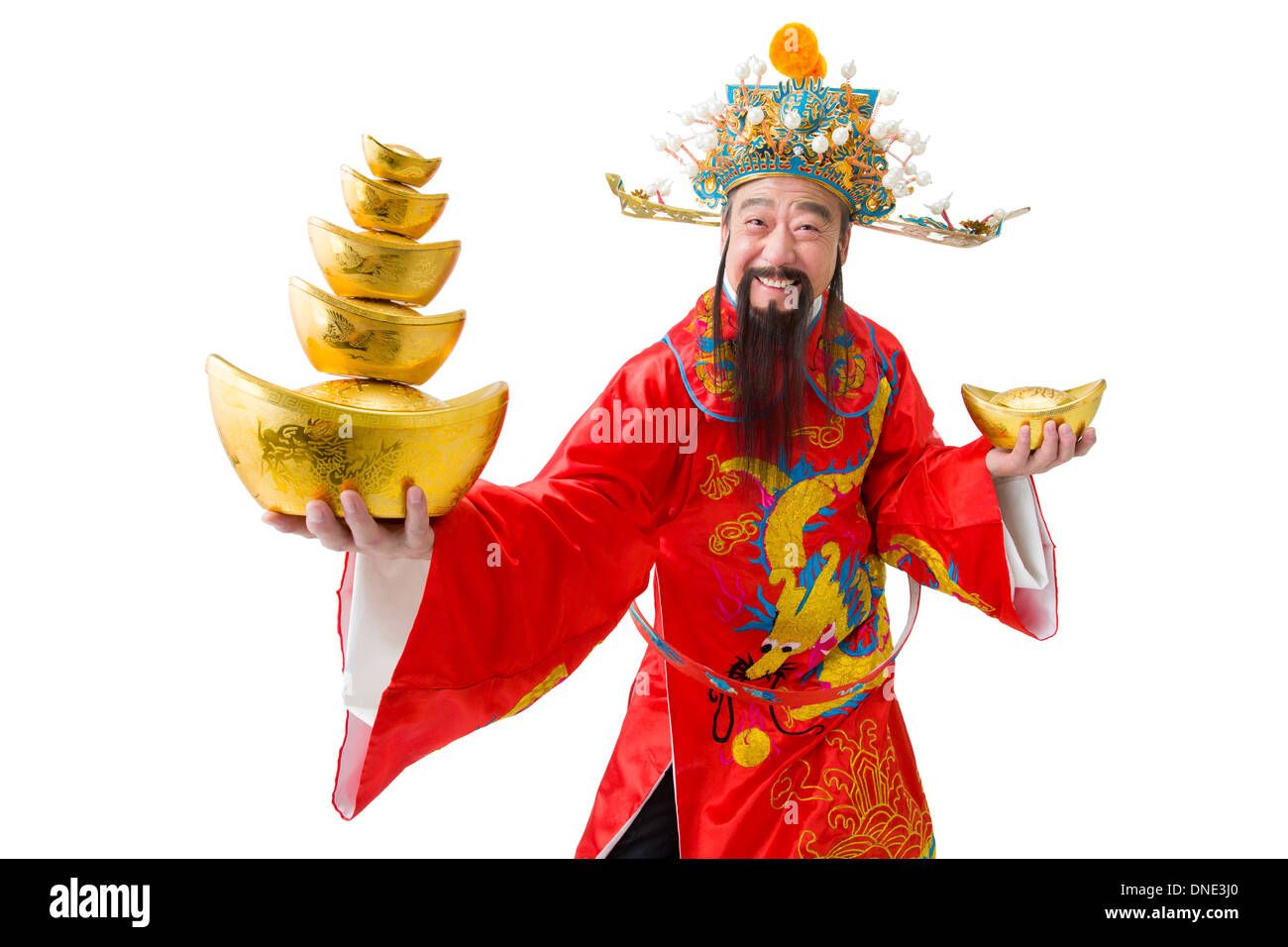 Chinese God of Wealth celebrating Chinese New Year Stock Photo - Alamy