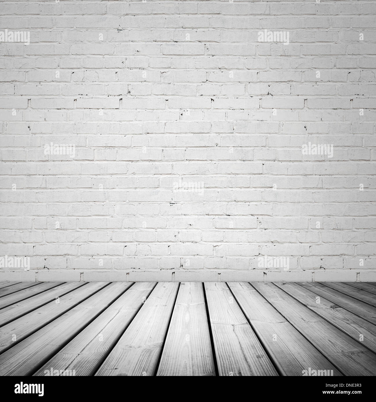 Brick wall background perspective Black and White Stock Photos & Images ...