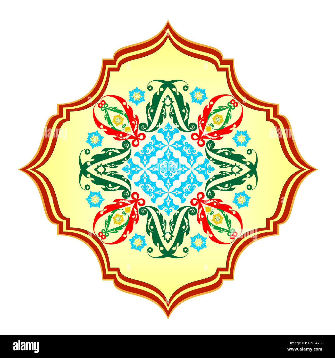 Abstract oriental pattern. Illustration on white background Stock Photo ...