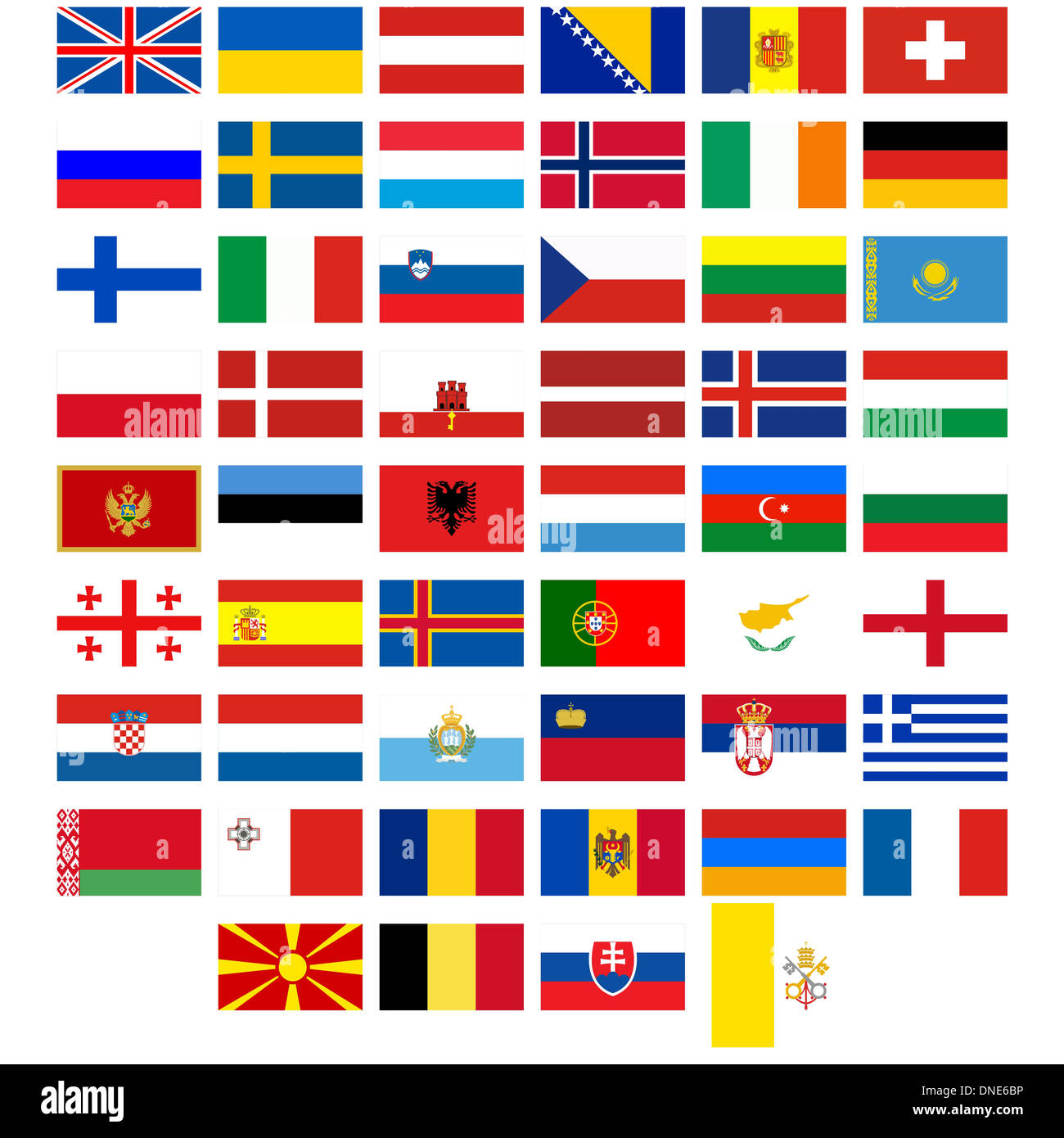 Badges with flags of different countries. The illustration on a white ...