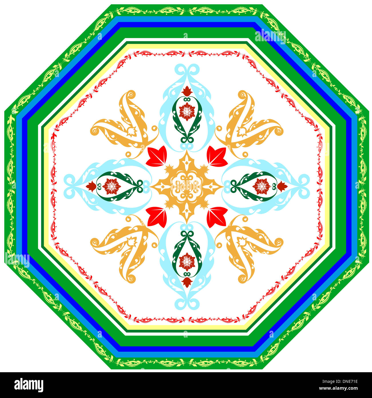 Abstract oriental pattern. Illustration on white background Stock Photo ...