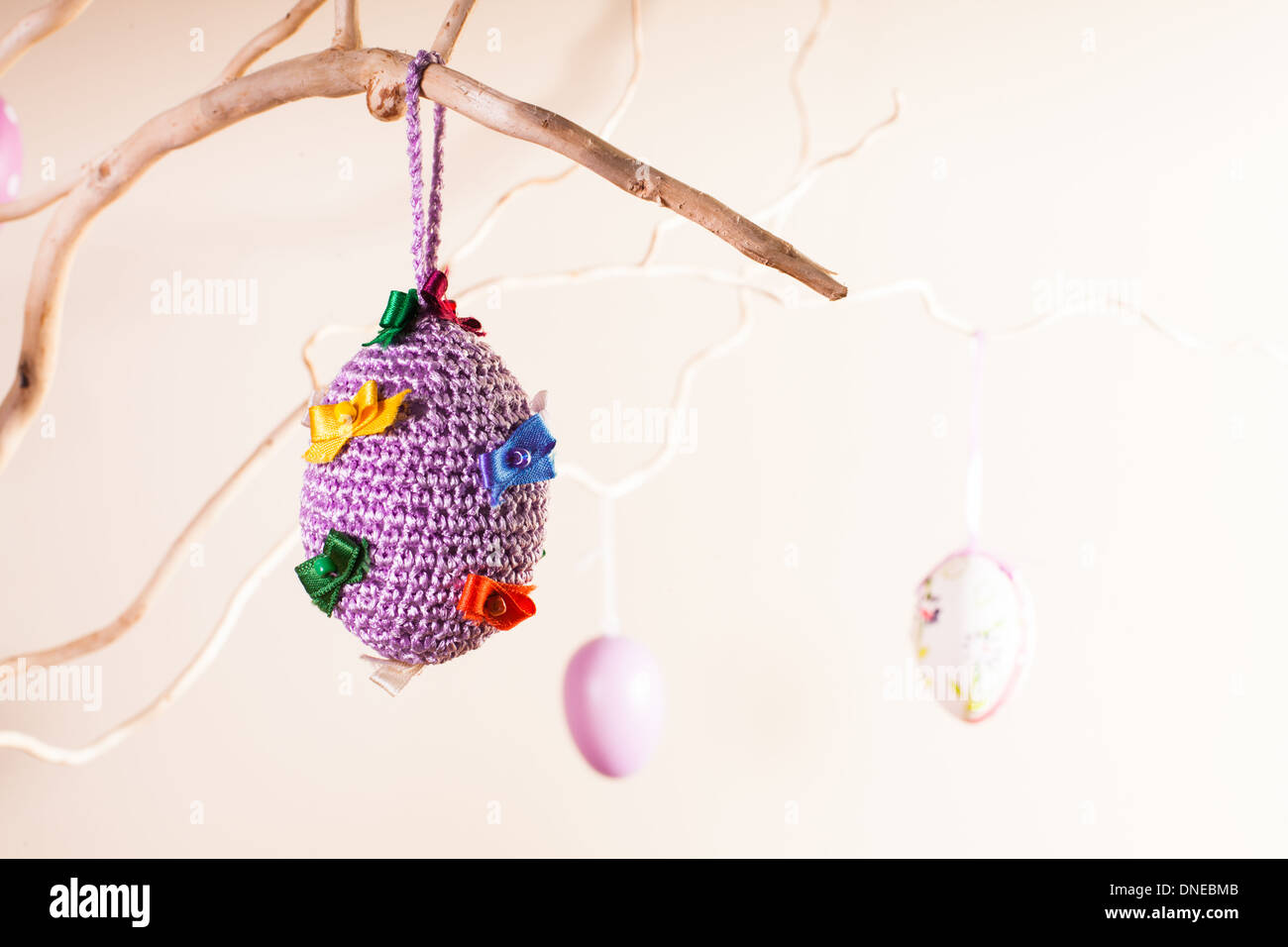 Handmade easter decorations Stock Photo - Alamy