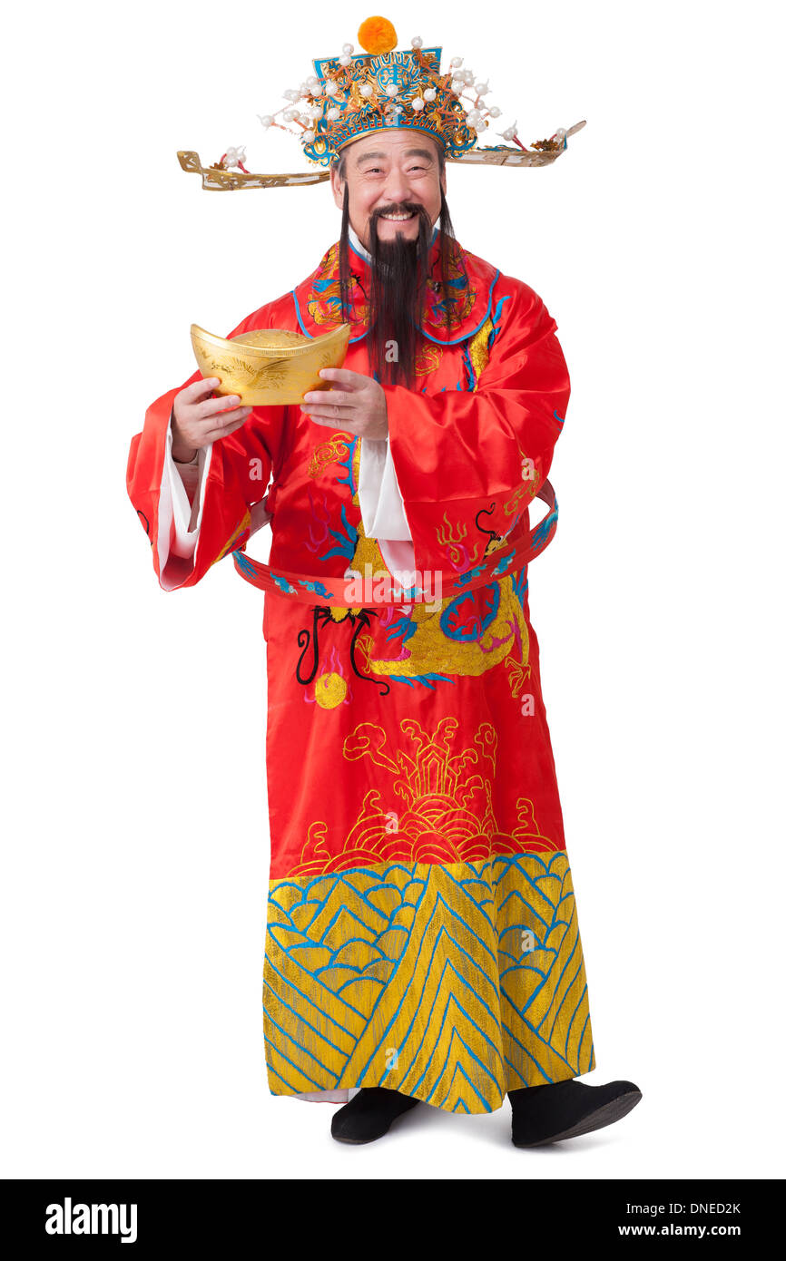 Chinese God of Wealth celebrating Chinese New Year Stock Photo - Alamy