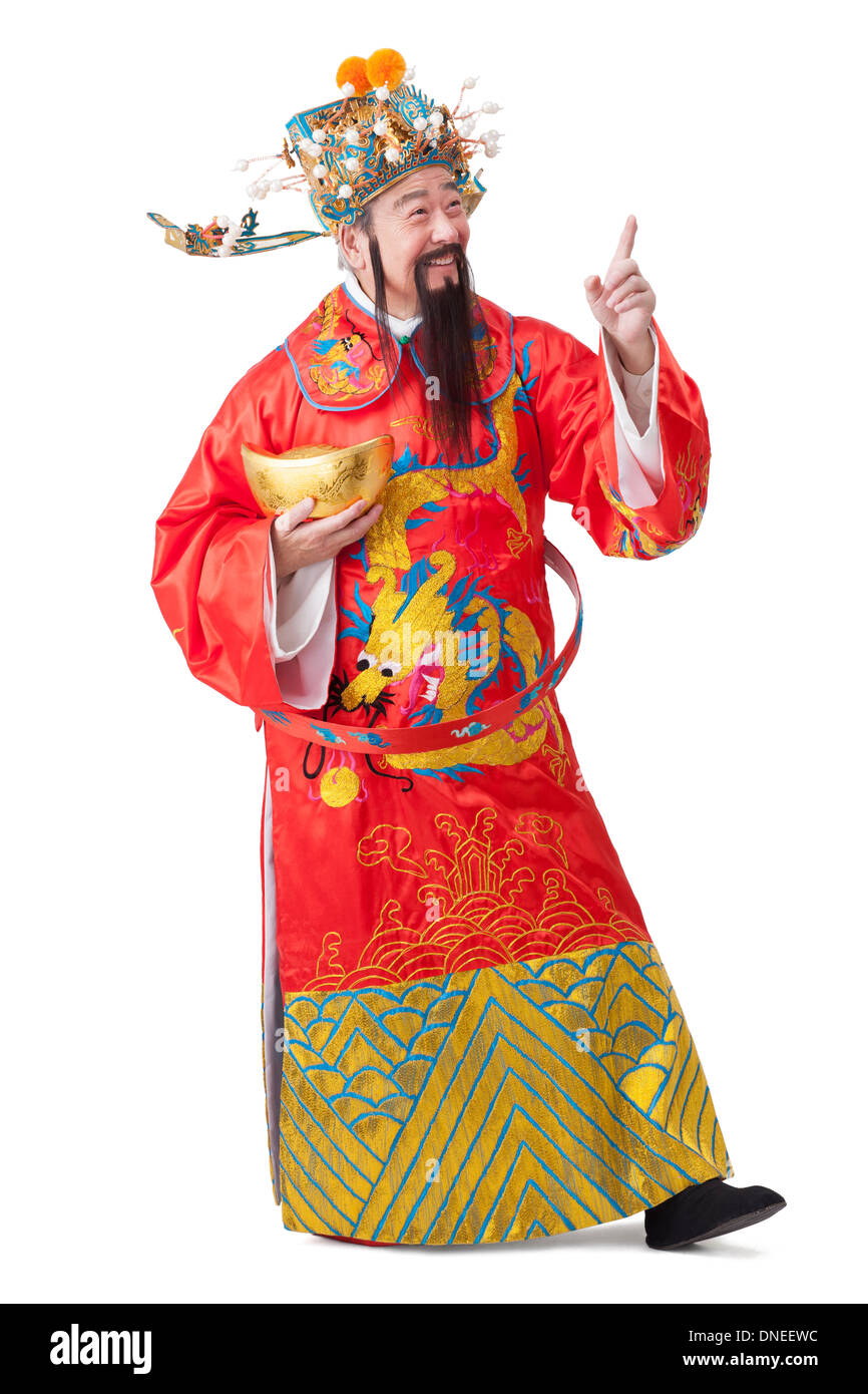 Chinese God of Wealth celebrating Chinese New Year Stock Photo - Alamy