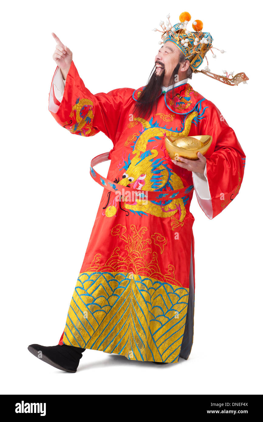 Chinese God of Wealth celebrating Chinese New Year Stock Photo - Alamy