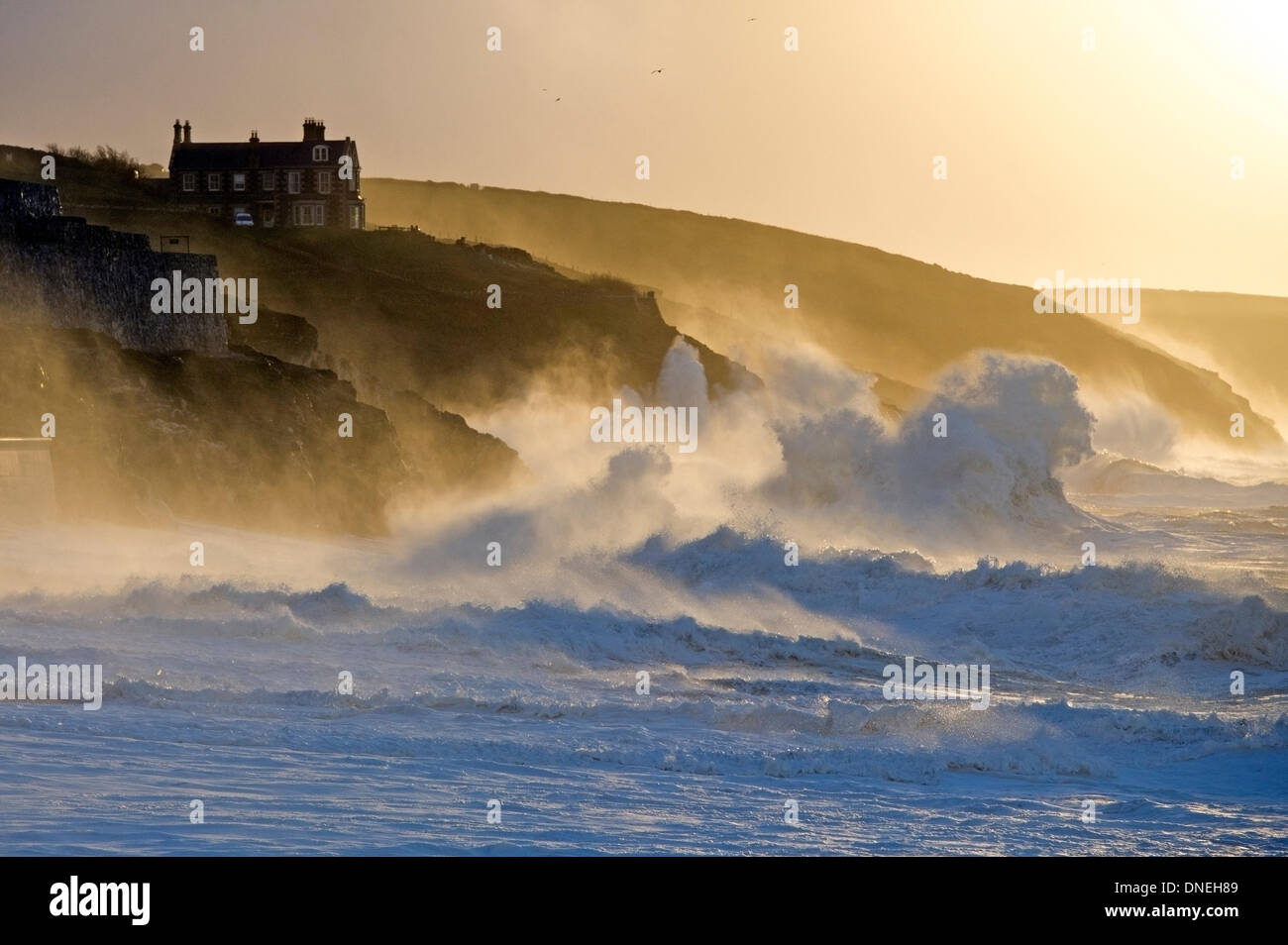 Christmas Eve winter storm with large seas and heavy winds batter ...