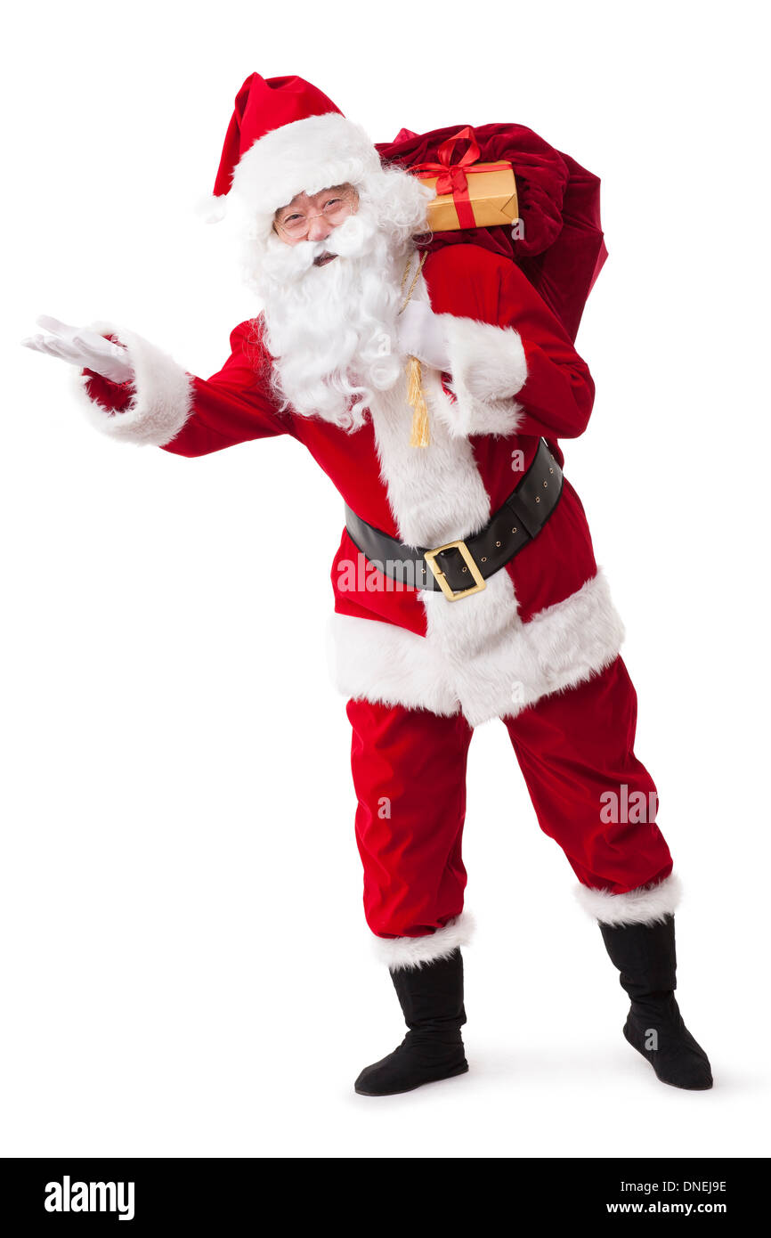 Santa claus waving hand holding hi-res stock photography and images - Alamy