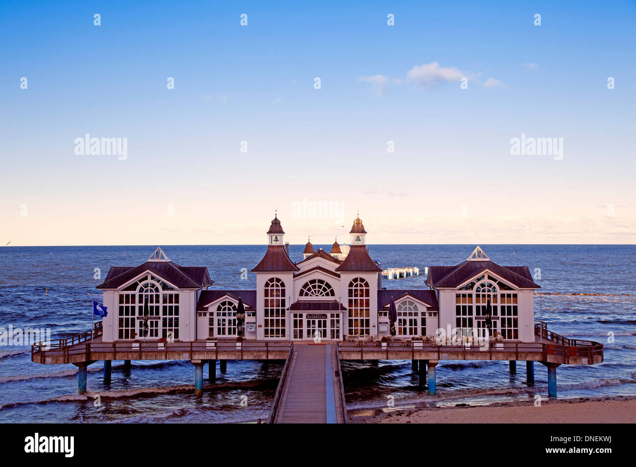 Pier in Selling on the island of Ruegen, Germany Stock Photo - Alamy