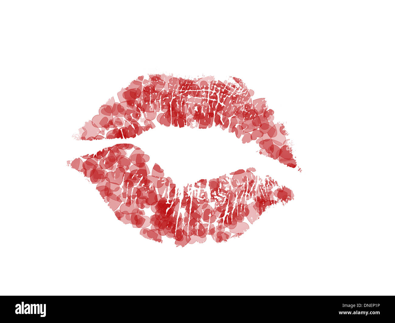 Pink Lip Print