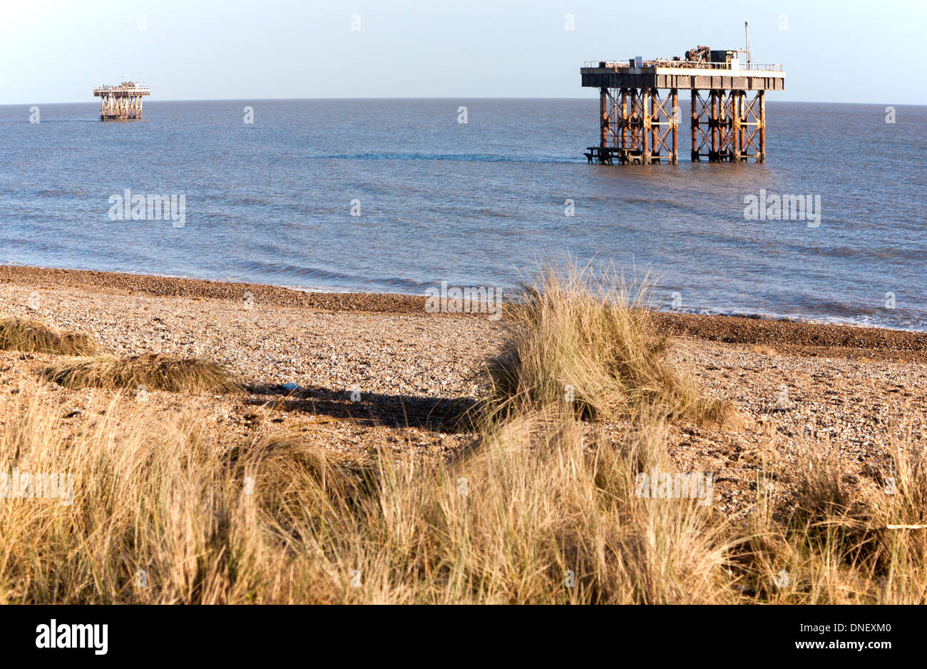Offshore water supply platforms for Sizewell nuclear power station ...