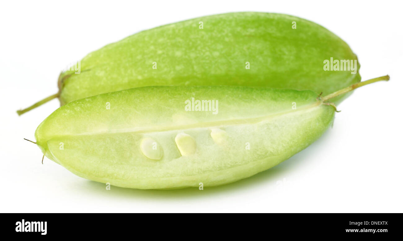 Closeup of Bilimbi fruit over white background Stock Photo - Alamy