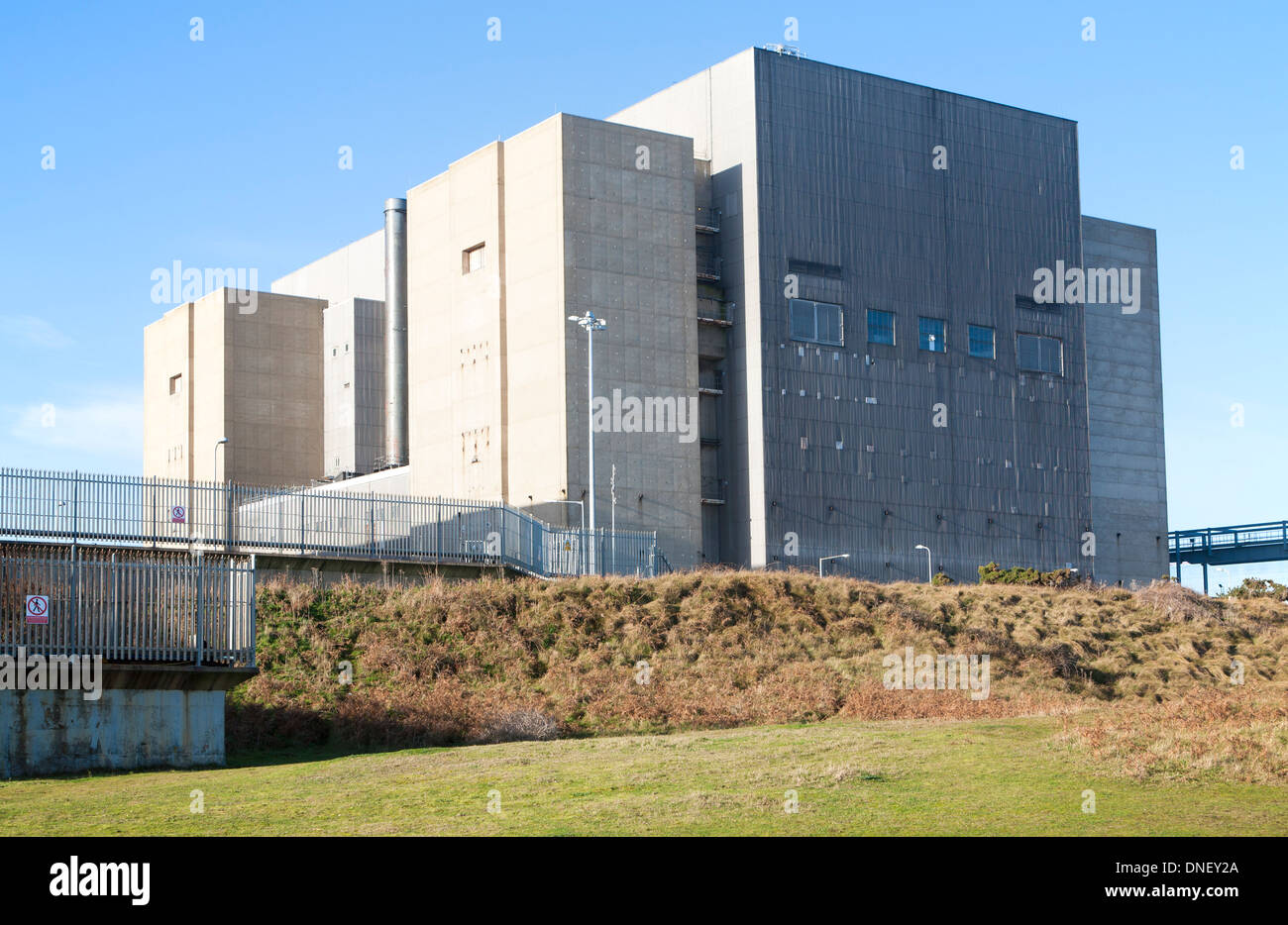 Decommissioned magnox reactor nuclear power station Sizewell A, near ...