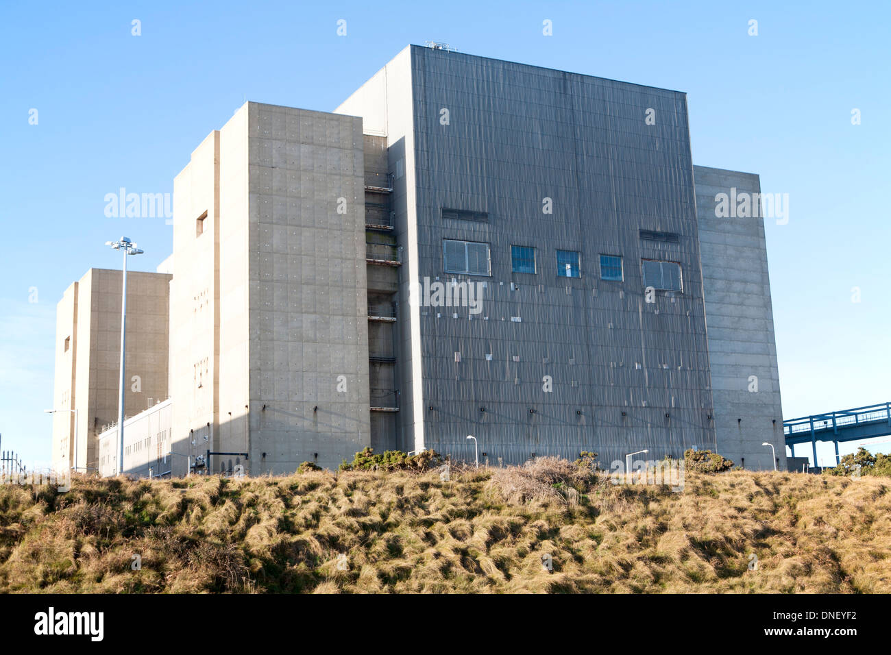 Decommissioned magnox reactor nuclear power station Sizewell A, near ...