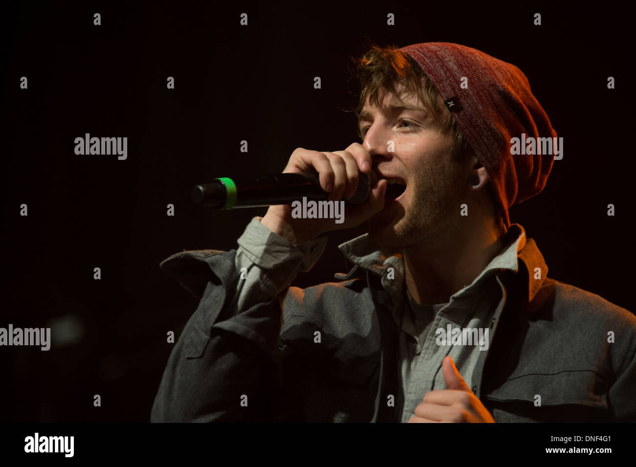 Drew chadwick emblem3 performs in hi-res stock photography and images ...