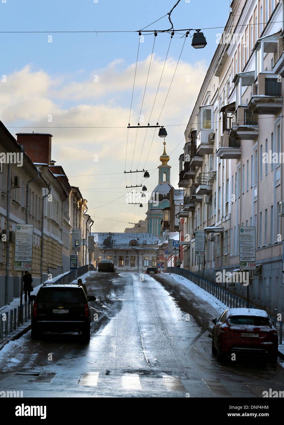 Old street in Moscow Stock Photo - Alamy