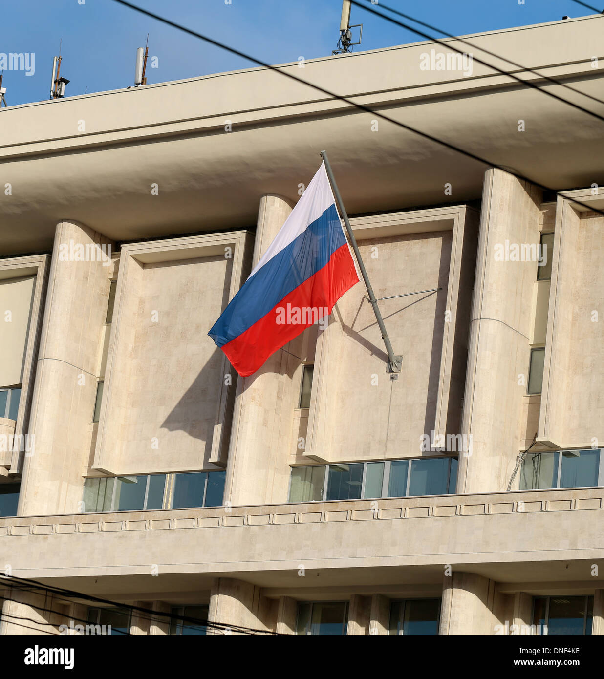 Russia flag waving hi-res stock photography and images - Alamy