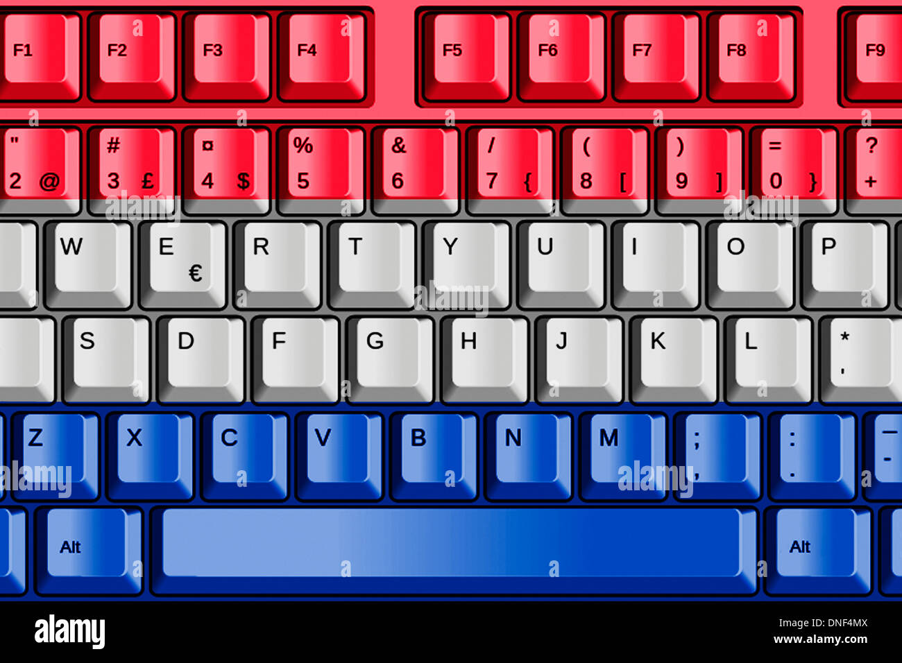 Computer Keyboard with Netherlands Flag Concept Stock Photo - Alamy