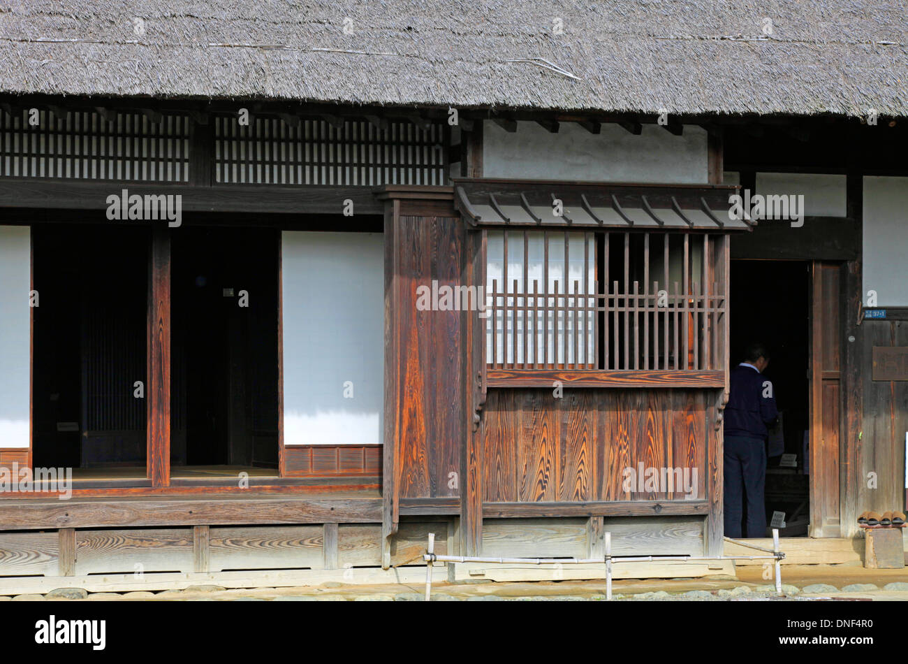 Old Japanese house with sliding shoji doors Tokyo Japan Stock Photo - Alamy